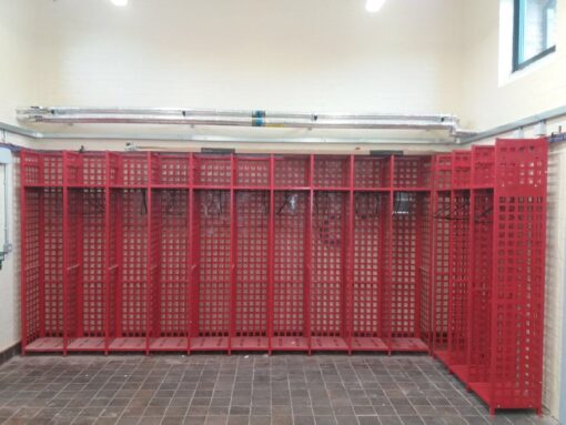 Fire & Rescue Turnout Gear Storage Racks - Lockers For Schools And Leisure