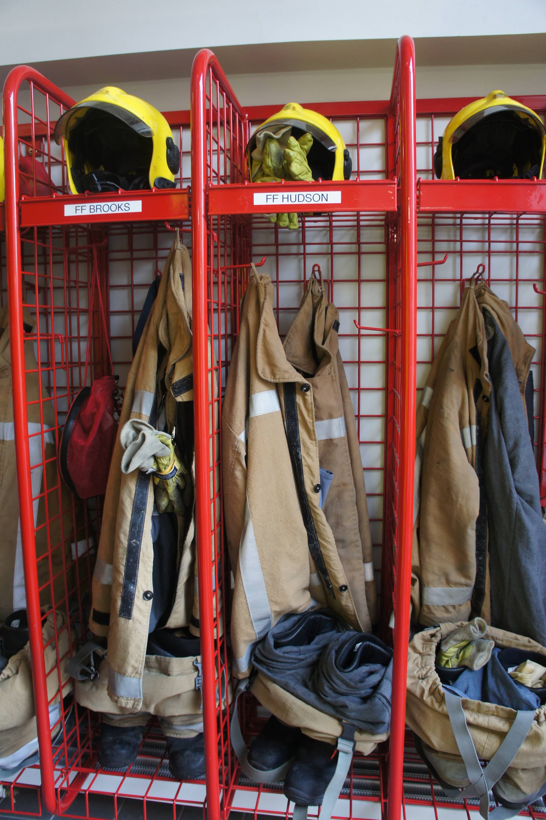Fire & Rescue Turnout Gear Storage Racks - Lockers For Schools And Leisure