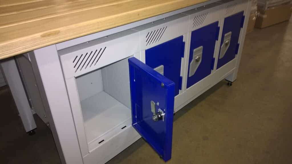 Bench Seating including Integrated Wallet Lockers - Lockers For Schools ...