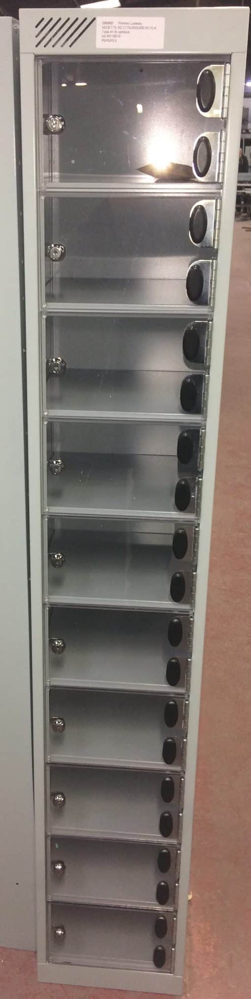 Clear Door Anti Theft Security Lockers - Premier Lockers UK