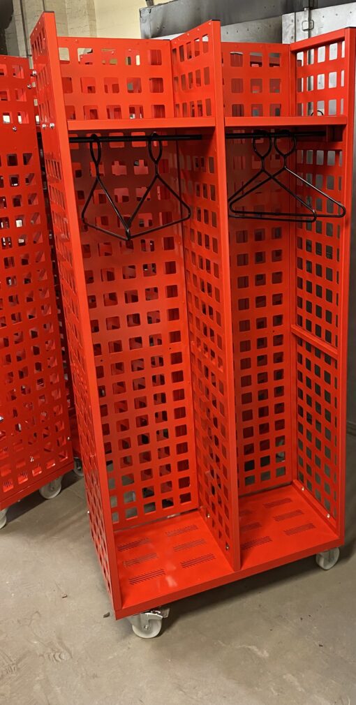 Mobile Turnout Gear PPE Racks - Lockers For Schools And Leisure