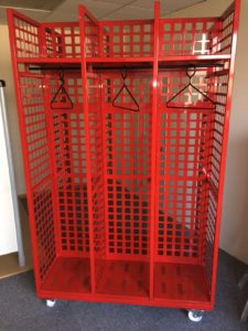 Mobile Turnout Gear PPE Racks - Lockers For Schools And Leisure