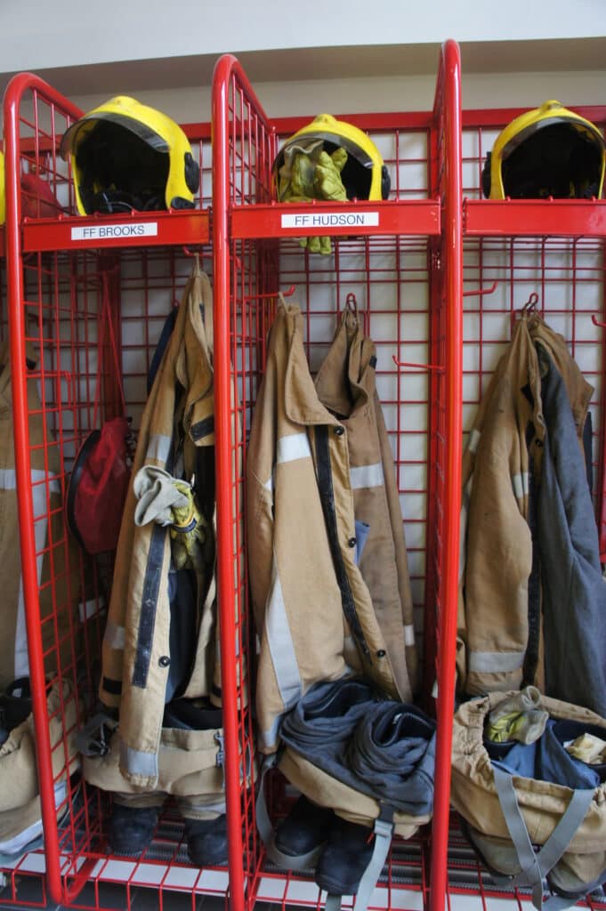 Fire & Rescue Turnout racks - Premier Lockers UK